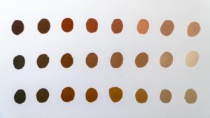De juiste kleurenmix voor het creëren van huidskleur